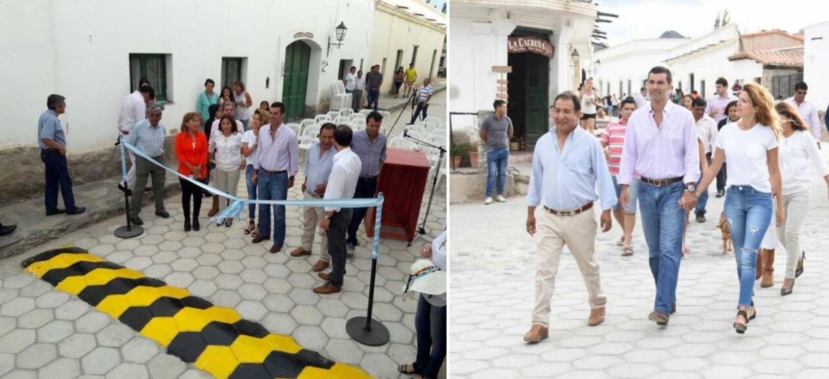 Insólito: el gobernador de Salta inauguró un lomo de burro - Mendoza Post