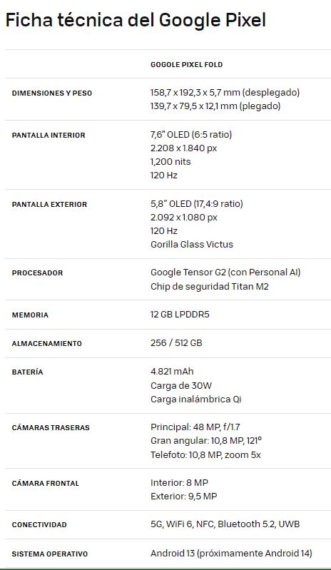 Cómo es el Pixel Fold, el primer celular plegable de Google - Mendoza Post