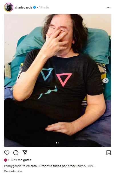 Charly está bien, le dieron el alta y regresó a su casa - Mendoza Post