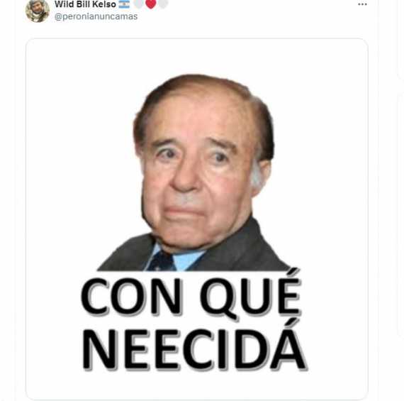 Las redes se llenaron de memes por el busto de Carlos Menem - Mendoza Post