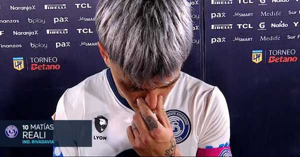 Emocionado, MATÍAS REALI se despidió de INDEPENDIENTE RIVADAVIA con una ...