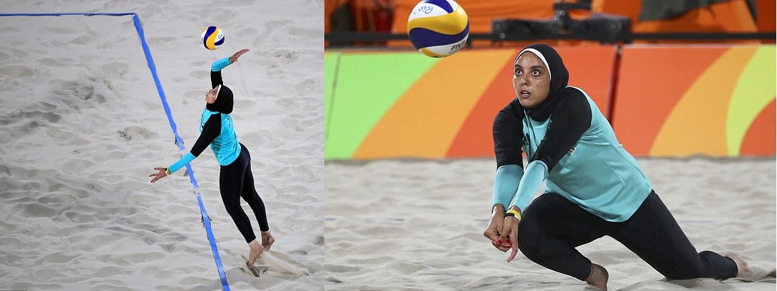 Increíble: por su religión, así juegan al voley playa las chicas de ...