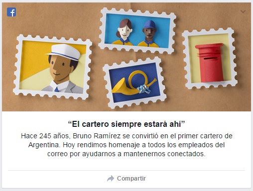 Facebook saluda a los carteros en su día - Mendoza Post